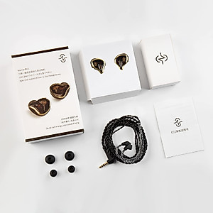 CCZ Warrior Stage in Ears Monitors Wired Earbuds with 3BA 1DD Hybrid Drivers, Noise Isolating in Ear Earphones Headphones with High Fidelity Clear Sound for Singer, Studio, Live Band, Gaming, Chatting