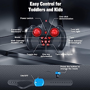 YTKIH Gesture Sensing RC Stunt Car, Best Birthday Gift Ideas for Boys 6-12, Toys for Boys Age 8/9/10/11/12, 4WD 2.4GHz Remote Control Twist Car with Light & Music, Off Road 360° Rotating