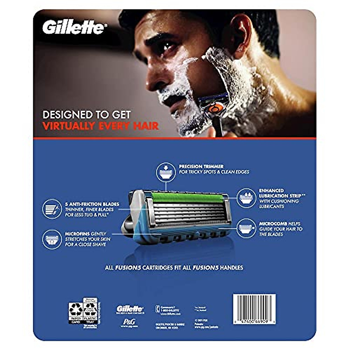 Gillette ProGlide Men’s Razor Blades, 12 Refills + 2 ProGlide Shield Men's Razor Blades, 14 Cartridges Total