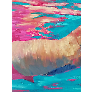 "Like A Fish" Painting - Oil on Cradled Wood Panel 12" x 6" x .75"