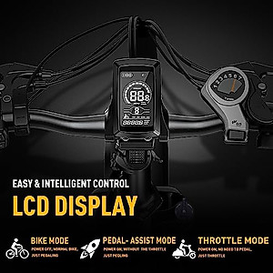 Heybike Ranger Electric Bike for Adults Foldable 20'' x 4.0 Fat Tire Step-Thru Bicycle with 500W Motor, 48V 15AH Removable Battery and Dual Shock Absorber Black