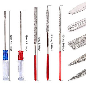 Swpeet 29Pcs Compatible for Gundam Modeler Basic Tools with Duty Plastic Container, Professional Kit Replacement for Gundam Model Tools Building Beginner Hobby Model Assemble Building