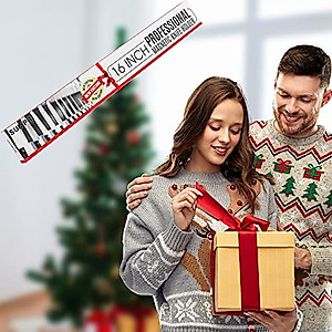 SUMPRI Magnetic Knife Holder for Wall (16Inch -Stainless Steel) Magnet Knife Strip -Strong Powerful Knife Rack Storage Display Organizer-Securely Hang Your Knives On a Multipurpose Kitchen Bar (Black)