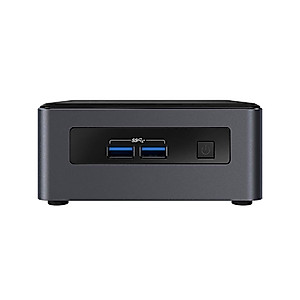 Intel NUC UCFF (NUC7i7DNHE) Desktop PC Bundle with Wireless Keyboard and Mouse, Core i7-8650U Quad-Core 1.9GHz, 32GB DDR4, 1TB NVME SSD, UHD Graphics 620, Windows 10 Pro