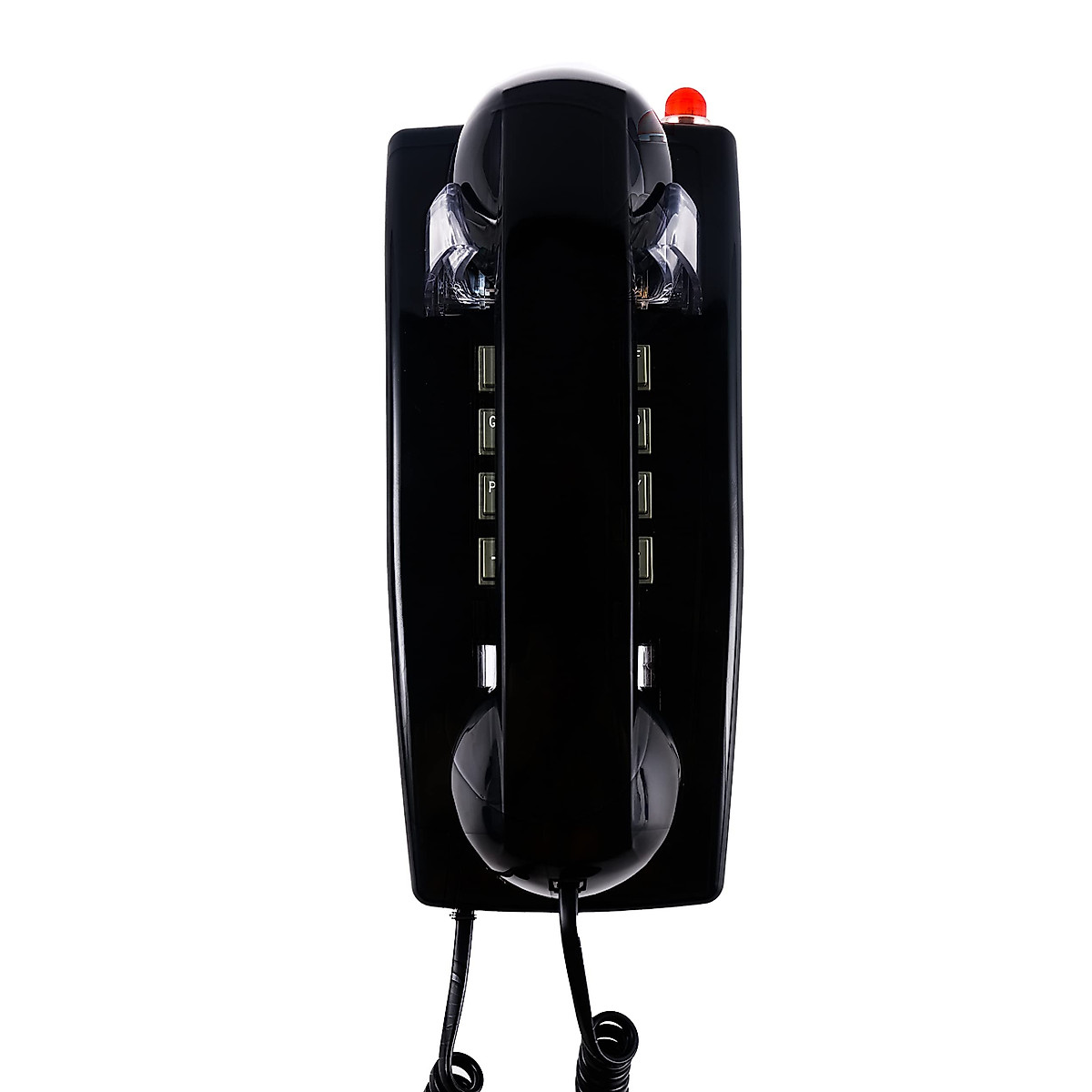 Classic Wall Phone for Landline with Mechanical Ringing, Single Line 2554 Wall Telephone with Indicator, Retro Wall Mounted Phone Waterproof, Old Wall Mount Phone for Kitchen,Home, Black