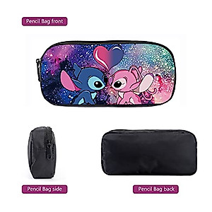 LIUZHUQIN 3PCS Boys Backpack,Girls Bags With Lunch Box Pencil Case Set,Adjustable Shoulder 16 Inch Backpacks (3, One Size)