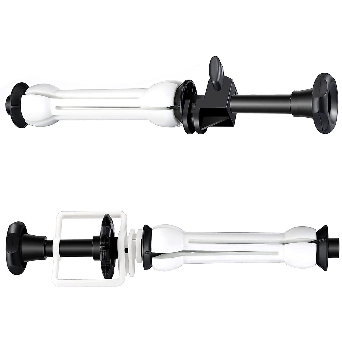 Fotoconic Single Roller Wall/Light Stand Mounting 2-in-1 Manual Background Support System, Including Two Single Hooks, Two Expand Bars, One Chain