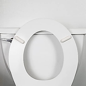 Danco 10062 Universal Bumper, for Use with Toilet Seats, Rubber, 1 Pack, White