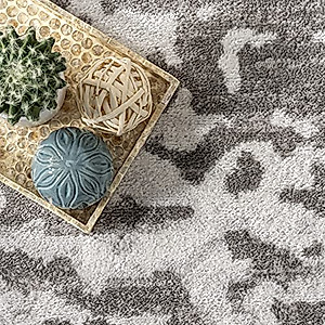 nuLOOM Meaghan Contemporary Abstract Area Rug, 3' x 5', Grey