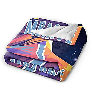 Custom World Football #7 Mbappe Ultra-Soft Fleece Blankets for Bedroom Living Room Sofa Bed Outdoor, 50"x40"