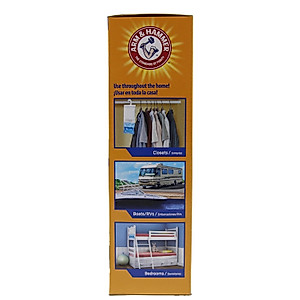 Arm & Hammer Moisture Absorber & Odor Eliminator 16oz Hanging Bag, 3 Pack (6 Bags Total) – Eliminates Musty Odors & Freshens Air for Closets, Laundry Rooms, Mud Rooms