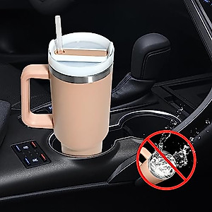 HeyMoly 40 OZ Tumbler Lid Replacement Fit for Stanley, Spill Proof and Splash Resistant Tumbler Covers Fit for Tumbler 40 oz and Coffee Mugs(2 Pack, Pink Dusk)