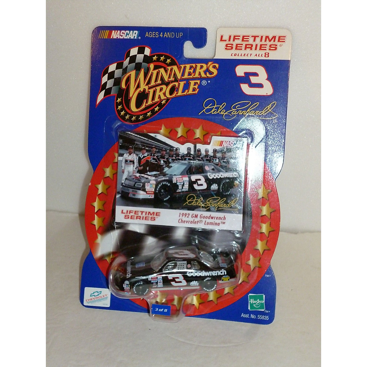 NASCAR 1992 Brickyard 400 Test Dale Earnhardt GM Goodwrench Lumina 1/64 Scale Diecast with Bonus Photo Insert from Brickyard Indianapolis Lifetime Series Edition #3 of 8