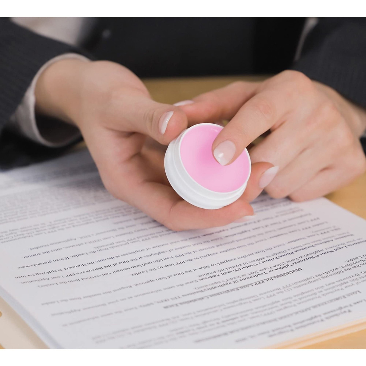 LEE 10053 Sortkwik Fingertip Moisteners, 3/8 oz, Pink (Pack of 3)