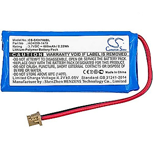 Replacement Battery Part No.AC4059-1479 for Socket Mobile CHS 7Qi, CHS 7X, CHS 7Xi, CHS 7XiRx, CHS 7XRx, Barcode Scanner Battery