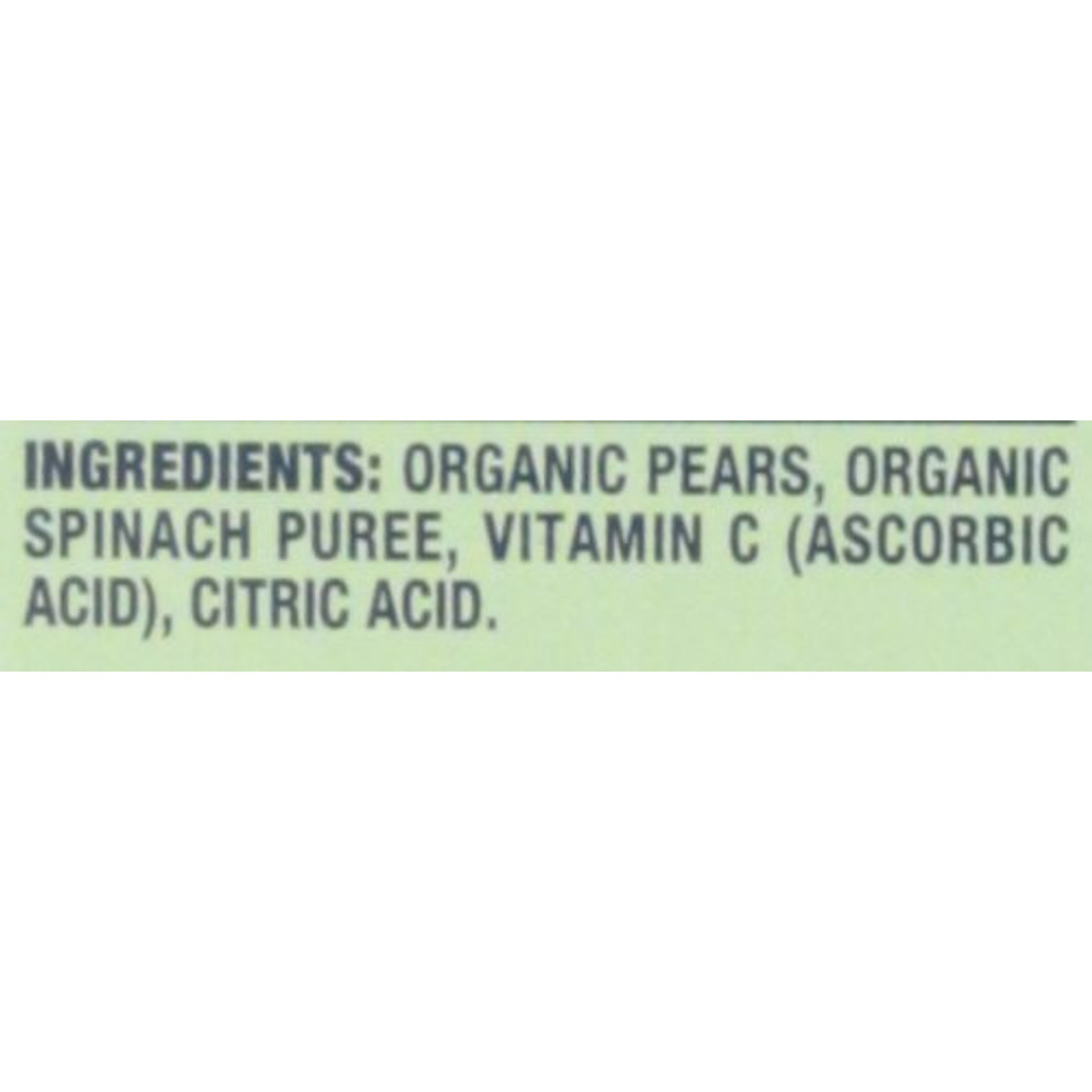 Gerber 2nd Foods Organic, Pear Spinach (6 Count, 3.5 Oz Each)