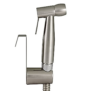 Design House 588913-SS Modern Single-Function Dual-Mount Hand Held Bidet Sprayer for Bathroom, Stainless Steel