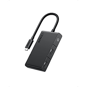 Anker USB C Hub, 332 USB-C Hub (5-in-1, 4K HDMI) with 100W Power Delivery, 4K@30Hz HDMI Display, 5Gbps USB-C and USB-A Data Ports for MacBook, iPad, Lenovo, Dell, HP Laptops, and More (Black)