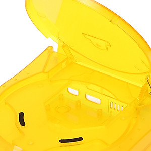 Translucent Plastic Case, Shock Absorbing Plastic Housing Shell Yellow for SEGA Dreamcast DC
