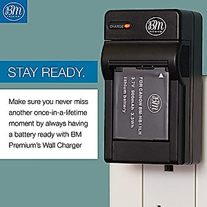 BM Premium 2 Pack of NB-11L, NB-11LH Batteries and Charger Kit for Canon PowerShot Elph 110, Elph 130, Elph 135 IS, Elph 140 IS, Elph 150 IS, Elph 160, Elph 170 IS, Elph 180, Elph 190 IS, Elph 320 HS, Elph 340 HS, Elph 350 HS, Elph 360 HS, A2300 IS, A2400