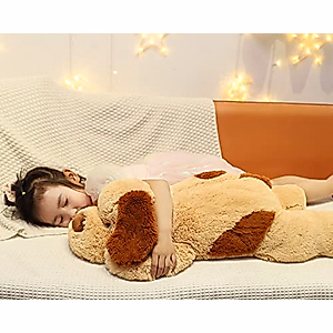 YESGIRL 26.8 inch 5 lbs Dog Weighted Stuffed Animals, Large Weighted Plush Animal, Cute Plush Toy Pillow, Gifts for Adults, Kids, Boys and Girls