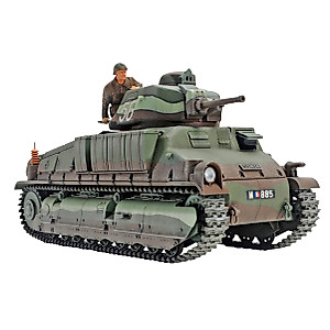 Tamiya 300035344 – 1:35 French SOMUA S35 Medium Tank, Faithful Replica, Plastic, Crafts, Model kit, Assembly, unpainted