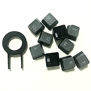 10 Keys Keycaps for Corsair K70 K95 K65 K70 MK.2 K90 / Corsair K100 RGB Mechanical Gaming Keyboard and Other Mechanical Keyboard with MX switches (Grey)