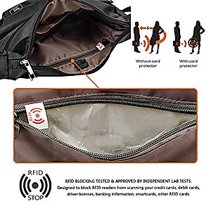 VOLGANIK ROCK Crossbody Bags for Women RFID Travel Shoulder Purse Waterproof Messenger Handbag Casual Nylon Pocketbooks