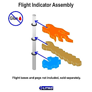 LITKO Flight Stand Indicator Set, Multi-Colored (15)