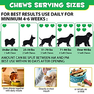 Probiotic Chews for Dogs (Duck 120PCS), Probiotics for Dogs with Digestive Enzymes, Dog Probiotics for Yeast, Itchy Skin, Anti Diarrhea, Gut Digestive Health, Allergy & Immune Support, 10.6oz (300G)