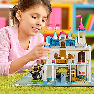 Friends Heartlake Castle Building Blocks Set, Girls Princess Castle Palace Building Bricks Kit, Educational STEM Toy Playset Creative Birthday Gift for Kids, Girls Aged 6+ (577 Pieces)