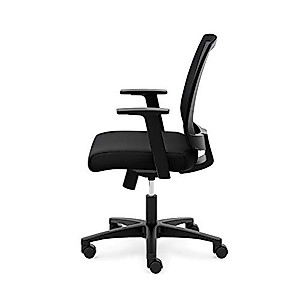 HON Torch Mesh Mid-Back Task Chair, Fixed Arms, in Black (HVL511)