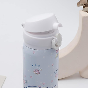 Generic Anime Water Bottle,Kawaii Anime Water Bottle Cup,Reusable Water Bottle for Girls 500ml (Cinnam)
