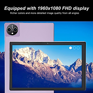 Pomya 10.1 Inch Tablet, 1960x1080 FHD IPS 5G WiFi Tablet for Android12, 8GB RAM 256GB ROM, Support Fast Charging, 4G Network Octa Core Calling Tablet with 8MP 16MP Camera for Daily