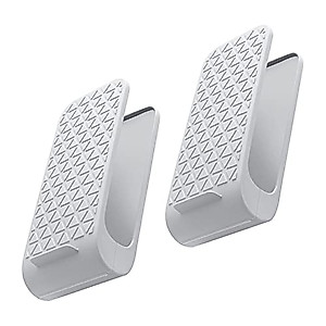 Alipis 2pcs Slipper Adjustable Use Stack Space Display Household Stacker Home Shop Saving Shelves Organization Holders Holder Storage Double Slots Shoes Grey -layer Saver Shoe Slot