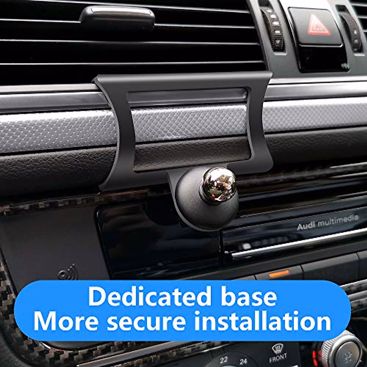 musttrue LUNQIN Car Phone Holder for 2012-2018 Audi A6 S6 A7 S7 RS6 RS7 Allroad Auto Accessories Navigation Bracket Interior Decoration Mobile Cell Mirror Phone Mount