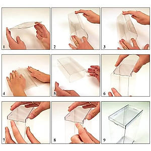 DollSafe Clear Folding Display Box for 11-12.5 inch Dolls and Action Figures, 4" W x 2.25" D x 13" H