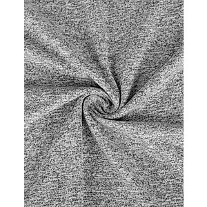 Koscacy V Neck Top Women, Golf Tennis Shirt Breathable Zipper Running Workout Outdoor Tops Yoga Biking Daily Casual Wear Aline Soft Shirts Light Grey XX-Large