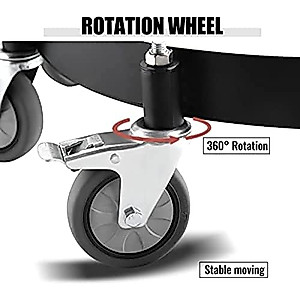 Heavy Duty Drum Dolly 2000 Pound - Trash Can Dolly 55 Gallon Swivel Casters Wheel Steel Frame Dolly Cart Non Tipping Hand Truck Capacity Dollies
