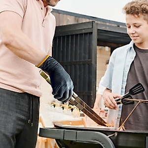 Evridwear Cotton Work Gloves Light-duty String Knit BBQ Glove Liner for Outdoor Cooking, Painting, Gardening Men & Women 10 Pairs (Grey, Large)