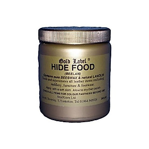 William Hunter Equestrian Gold Label Hide Food, 250g - an Original Nutrient Leather Food Based on Beeswax and Lanolin