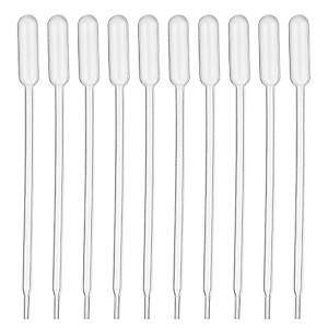 PATIKIL 0.3ml Pipettes Dropper, 64 Pcs Plastic Pipettes Disposable Pipette Transfer Pipette Calibrated Plastic Eye Dropper with Scale for Science Laboratory Resin DIY Crafts Makeup Oil