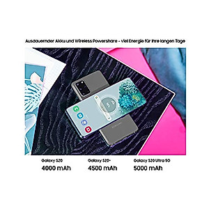 Samsung Galaxy S20+ SM-G986B/DS, Dual SIM 5G, International Version (No US Warranty), 128GB, Cosmic Black - GSM Unlocked