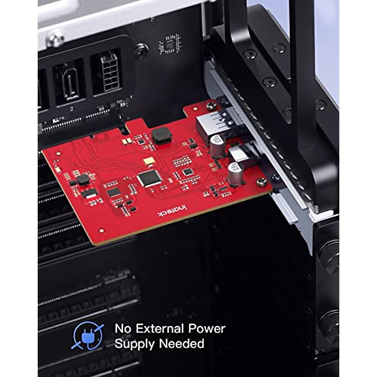 Inateck PCIe to USB 3.2 Gen 2 Card with 20 Gbps Bandwidth, USB A and USB C Ports, with Standard and Low Profile Brackets, RedComets U28