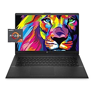 2022 HP Newest 17 Laptop Notebook, 17.3" Full HD Anti-Glare Display, AMD Ryzen 7 5700U Processor, 16GB RAM, 512GB PCIe SSD, Webcam, Wi-Fi 6, Bluetooth, HDMI, Windows 11 Home, Black