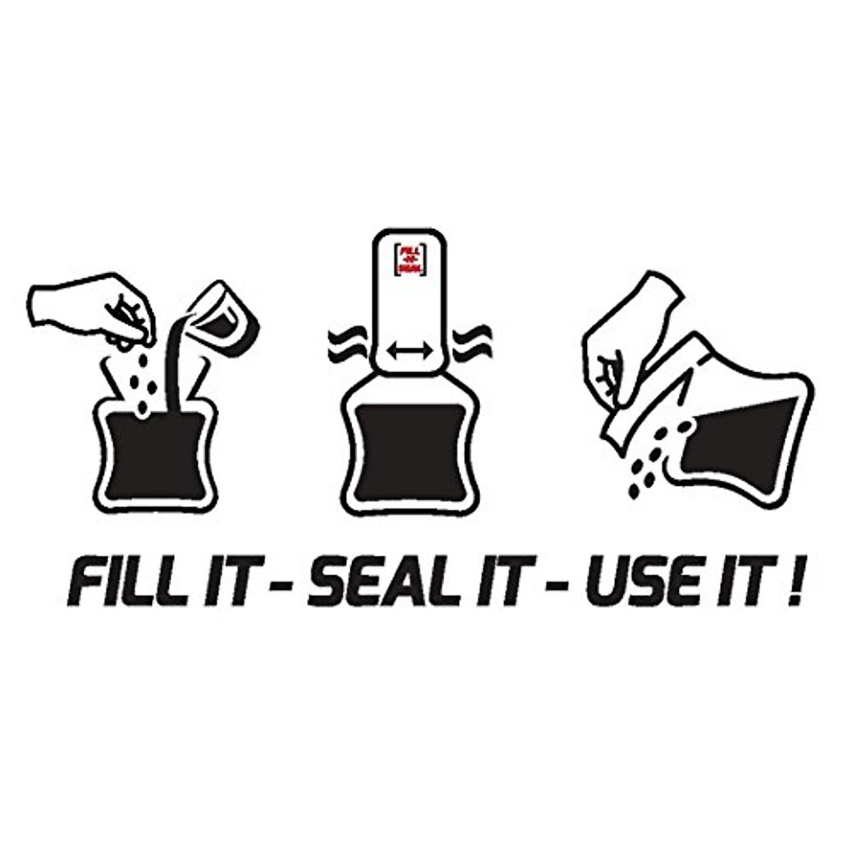 Fill-N-Seal (25) 6oz Liquid Heat Sealed Pouches, No Funnel Needed, TSA Approved, 100% Flexible, and BPA Free!