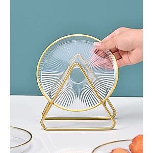 KITLAB Kitchen Organizer Rack, Dish Racks for Kitchen Counter, Drying Racks Holder for Cork Trivets, Dishes and Plates