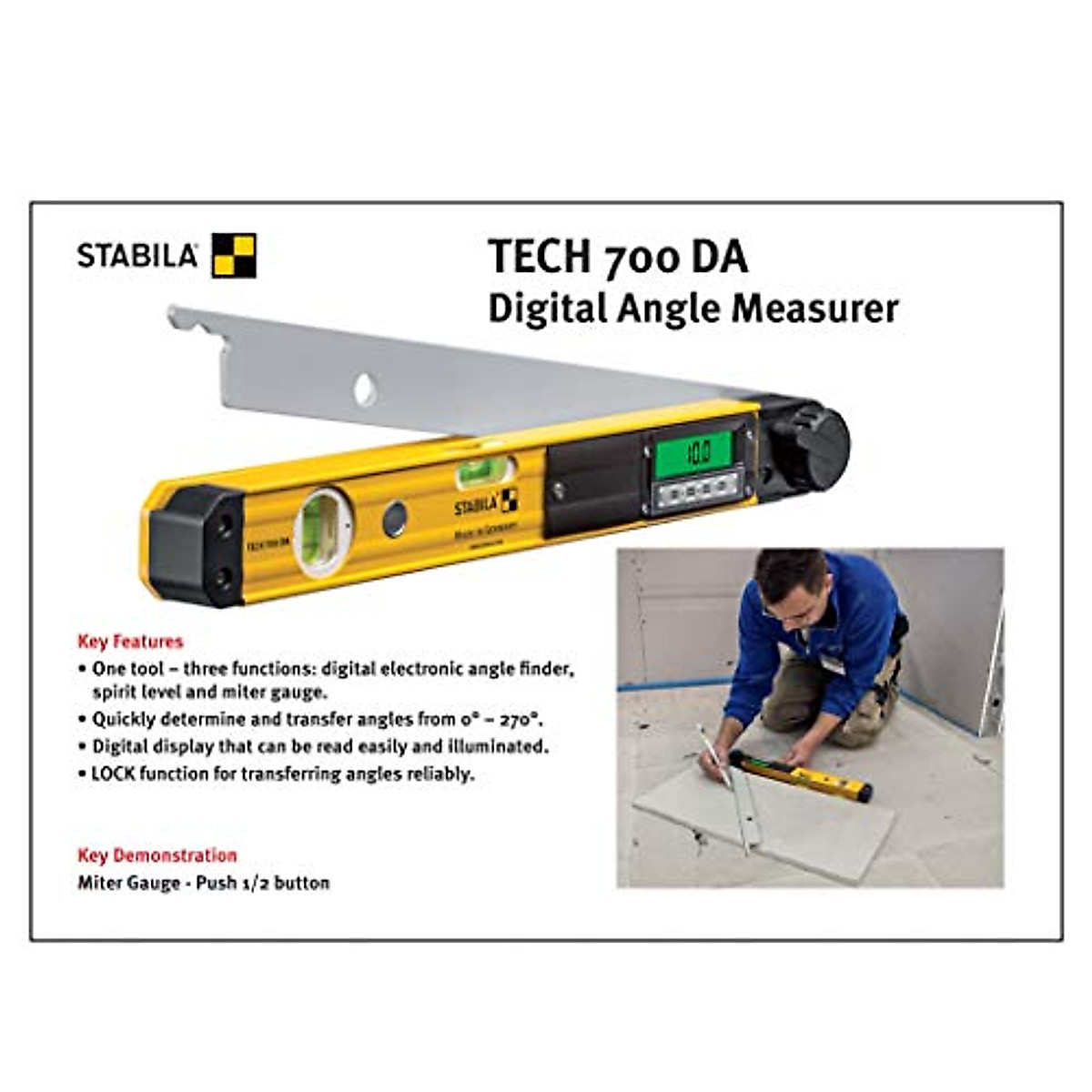 STABILA 39018 Digital Angle Measurer 18"