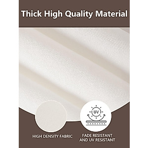 OmniBuy 14 Piece Outdoor Patio Cushion Covers Replacement (2 Seat Covers, 6 Back Covers, and 6 Side Covers) Outdoor Cushion Slipcovers with Zipper for Outdoor Furniture (Beige)