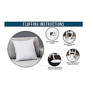 Utopia Bedding Throw Pillows Insert (Pack of 2, White) - 12 x 20 Inches Bed and Couch Pillows - Indoor Decorative Pillows